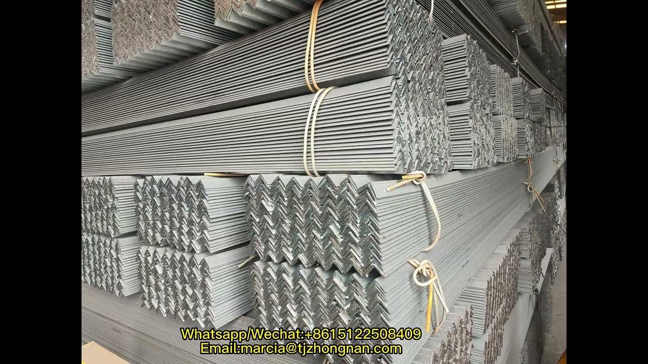 Factory price Q235 Q345B SS400 Equal & Unequal ASTM galvanized steel angle price for ...