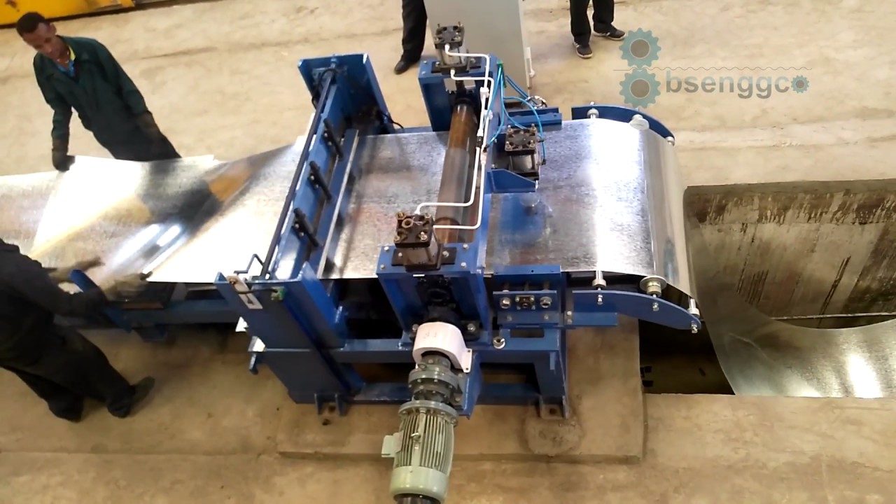 AUTOMATIC MEDIUM SPEED G.I. SHEET CUTTING Machine - YouTube
