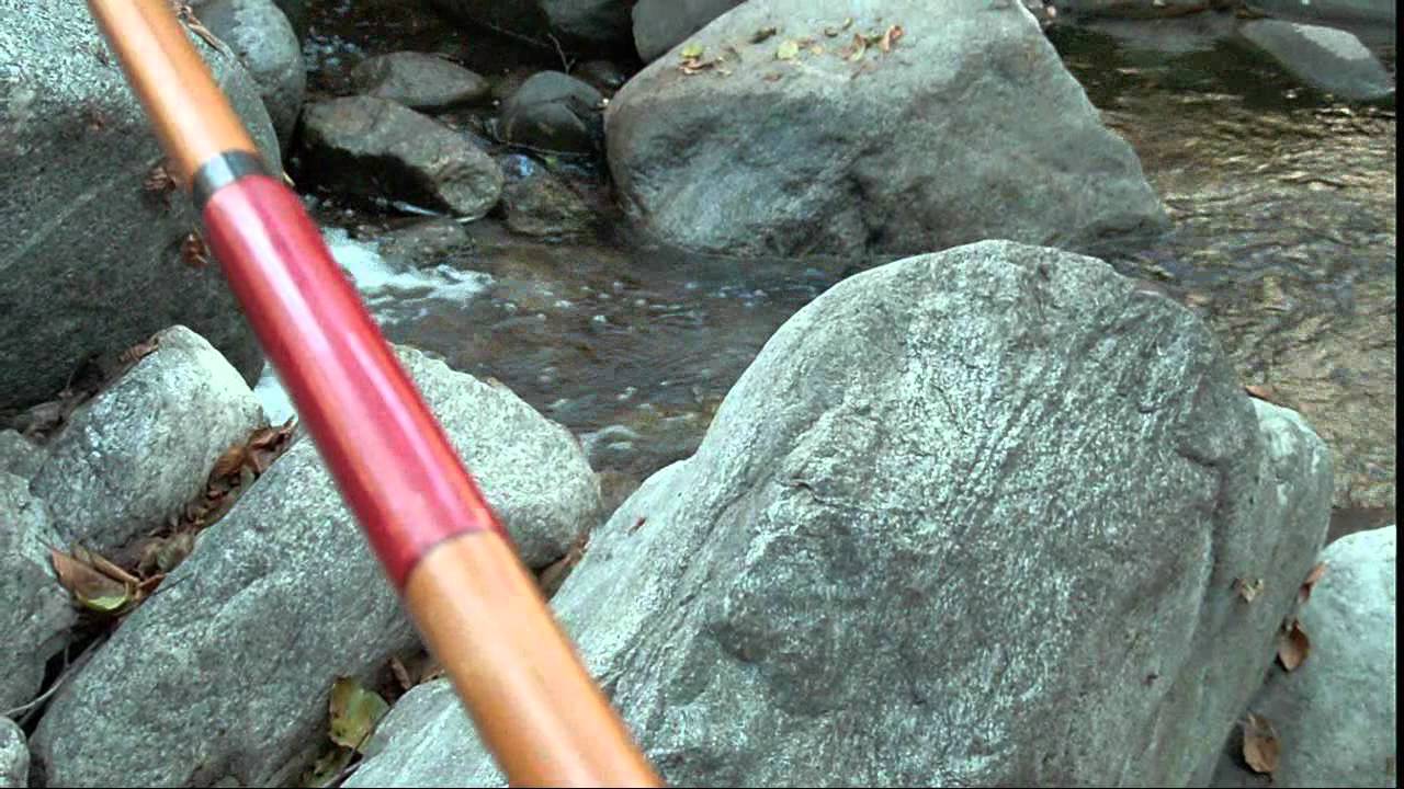 2:Old Japanese Bamboo Tenkara Rod/古竹和竿で毛鉤釣り - YouTube