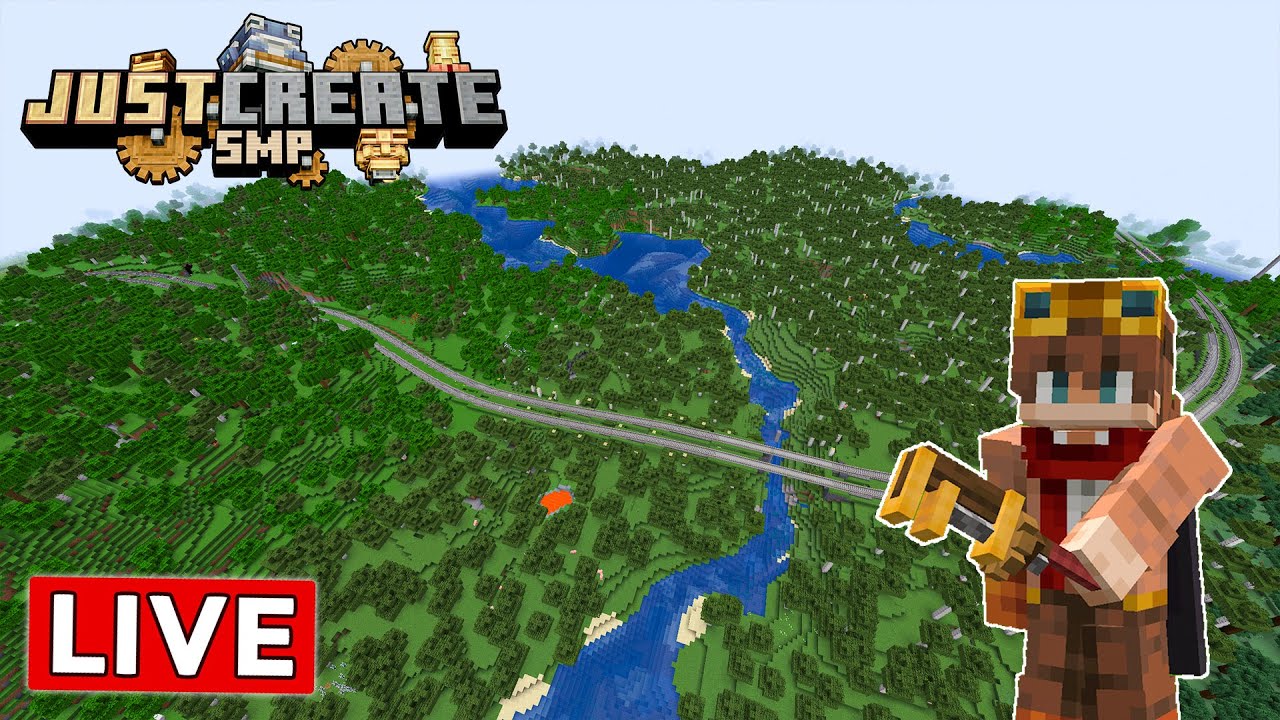 Building a REALLY LONG RAILWAY on Just Create SMP :: Minecraft Survival ...