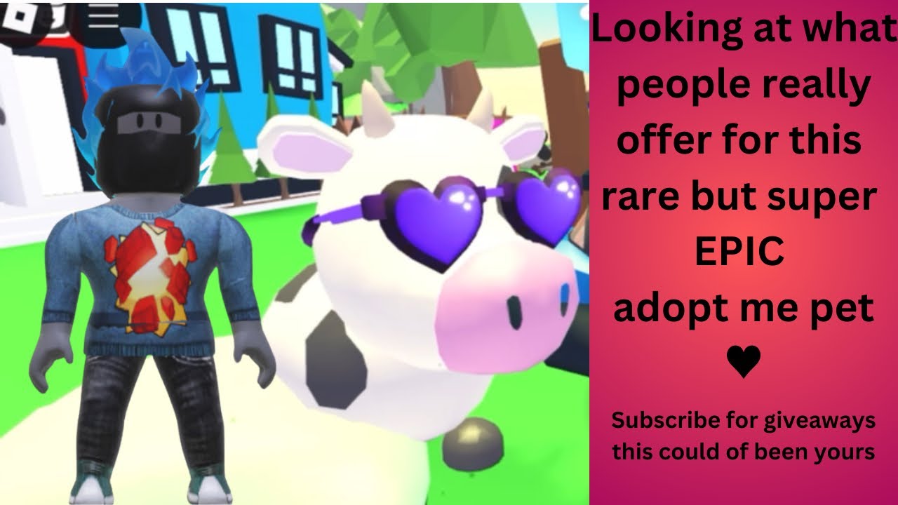 Trading cow in adopt me looking at value of a cow and what people ...
