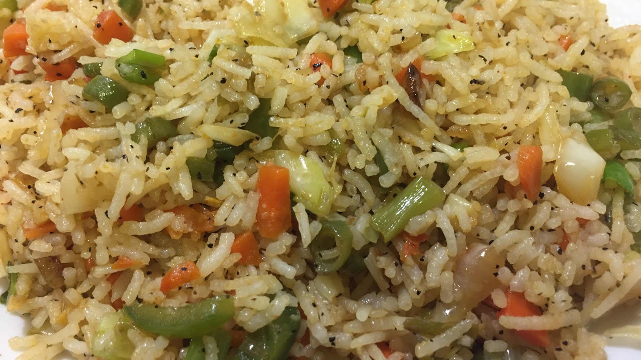 Veg Fried Rice Recipe | Restaurant Style | Fast Food | Easy Cooking ...