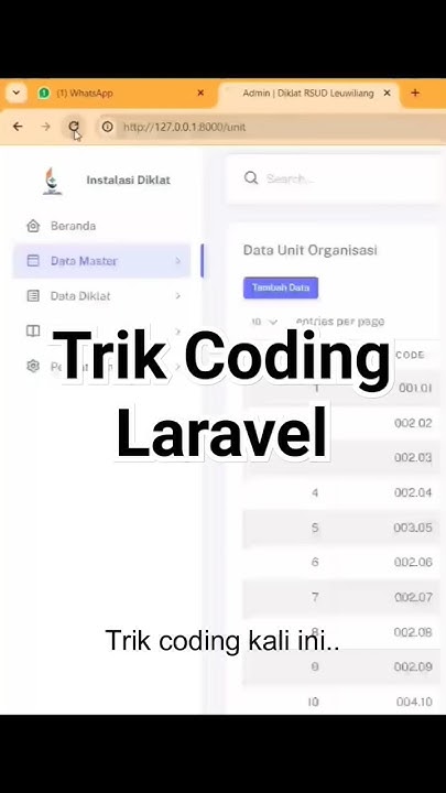 Auto Active Class Html Pada Sidebar Jika Di Klick Programmer Laravel Tutorialhtml Tutorial