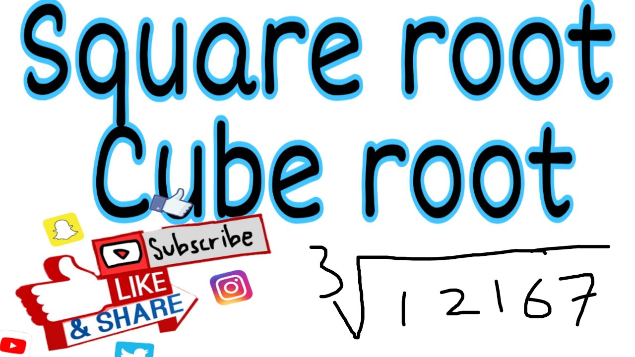 Qube Root Trick Square Root Trick YouTube