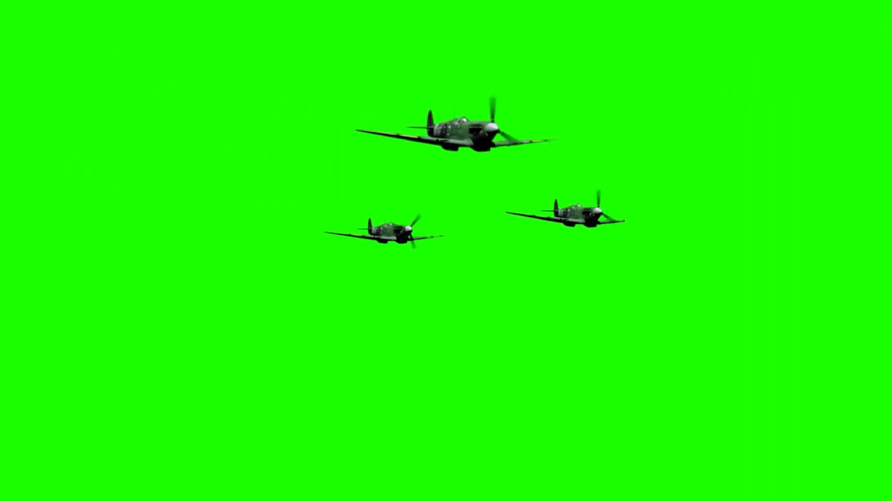Spitfire Plane Attack - Green Screen Effect - YouTube