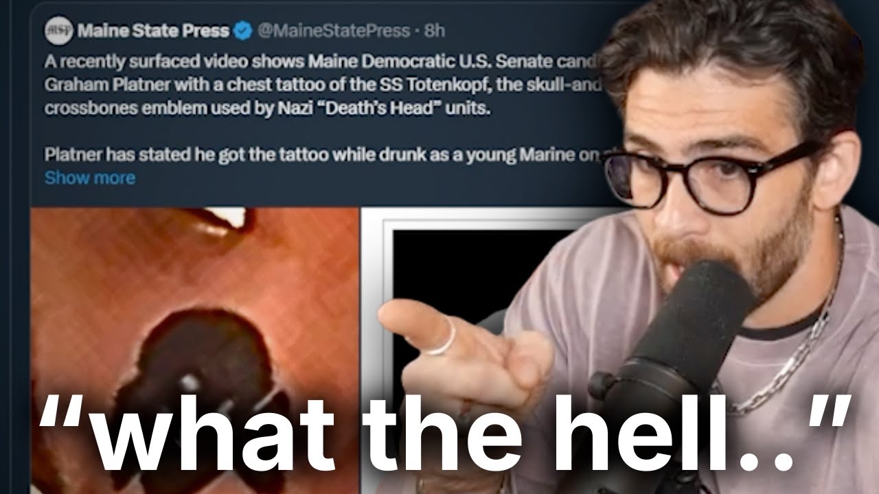 Hasanabi Reacts To Graham Platner's 'Totenkopf' Tattoo... - YouTube