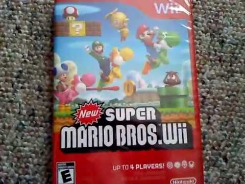 New Super Mario Bros Wii - Unboxing - YouTube