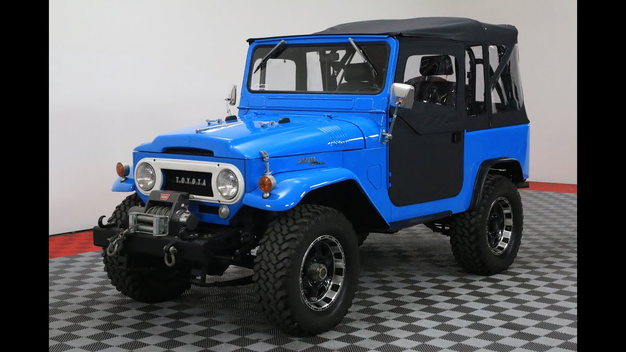 1964 TOYOTA LAND CRUISER FJ40 BLUE - YouTube