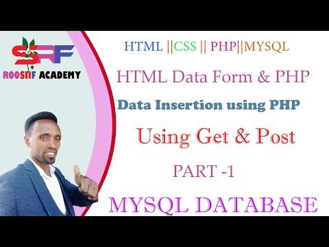 HTML FORM || PHP Basic Concepts|| Database - YouTube