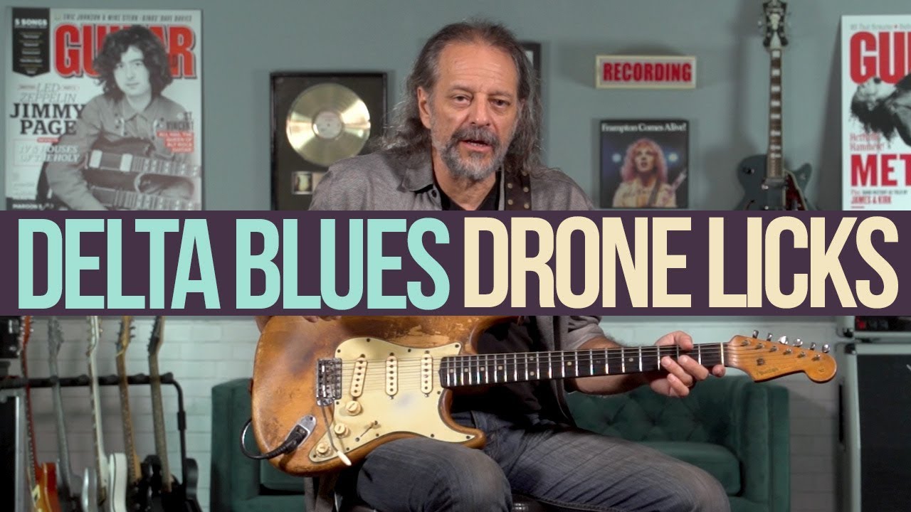 Delta Bluesy Drone Licks in the Key of E with Andy Aledort - YouTube