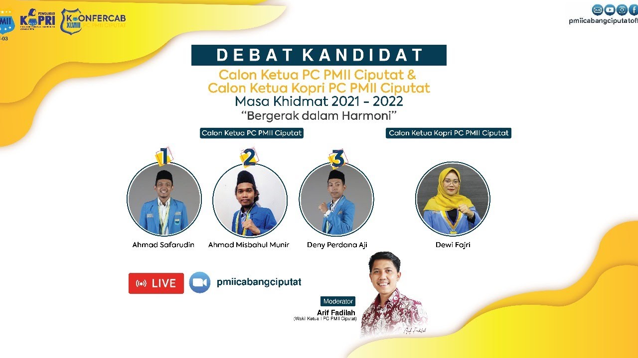 DEBAT KANDIDAT CALON KETUA PC PMII CIPUTAT & CALON KETUA KOPRI PC PMII ...