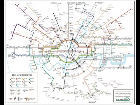 Tube (London Underground) wheel map, the old maps, history, people's ...