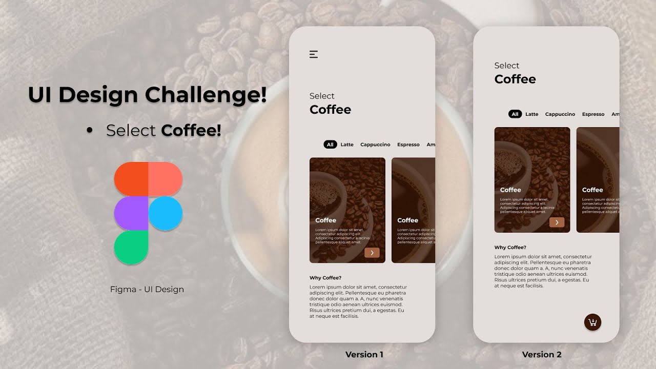 Select Coffee | Mobile UI Design in Figma | Figma UI Design - YouTube