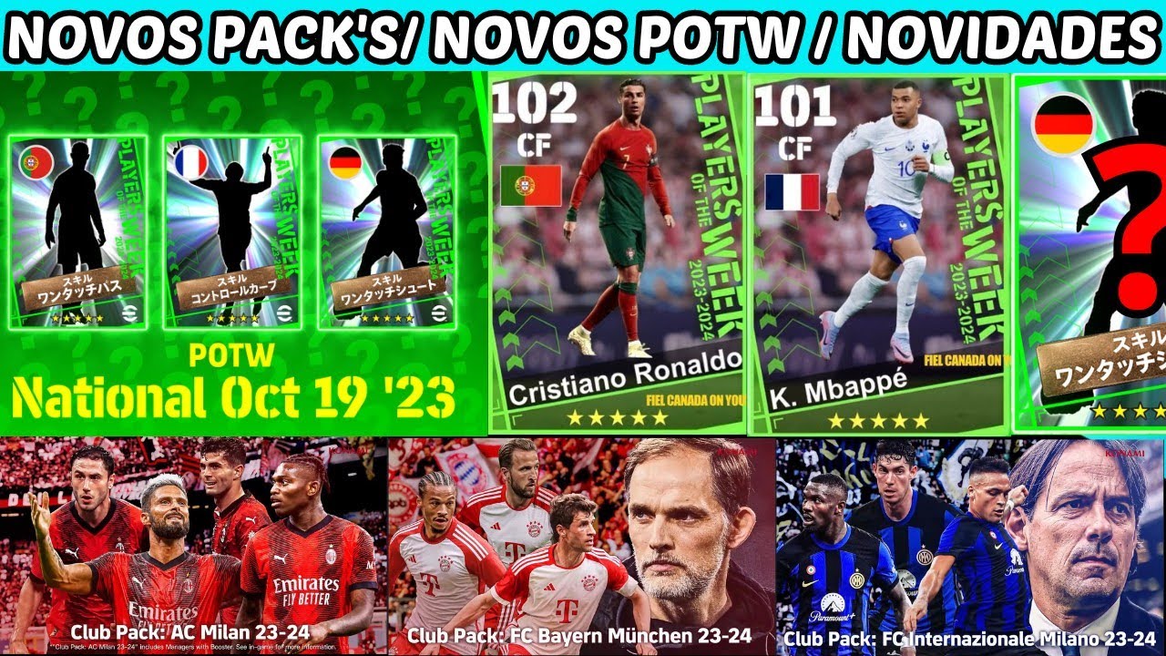 Cristiano Ronaldo potw confirmado! novidades efootball 2024 mobile ...