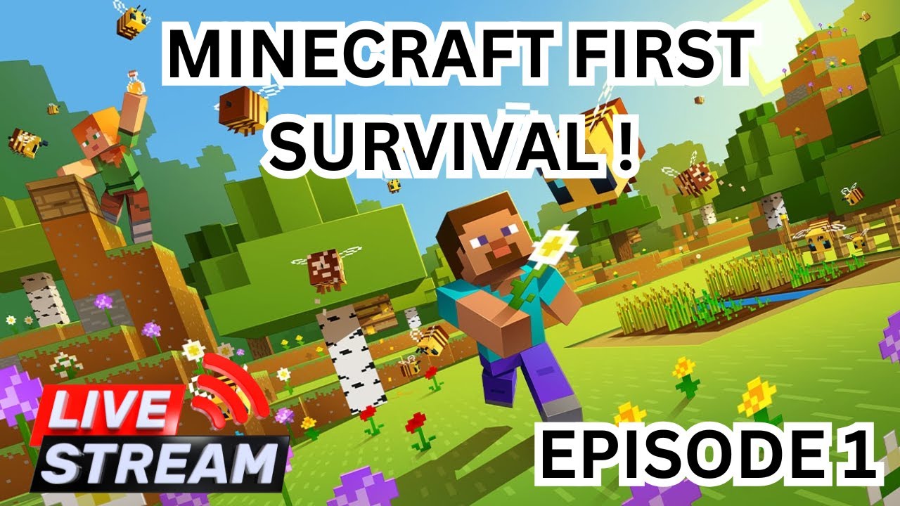 MINECRAFT LIVESTREAM | FIRST TIME PLAYING SURVIVAL #minecraft #gaming # ...