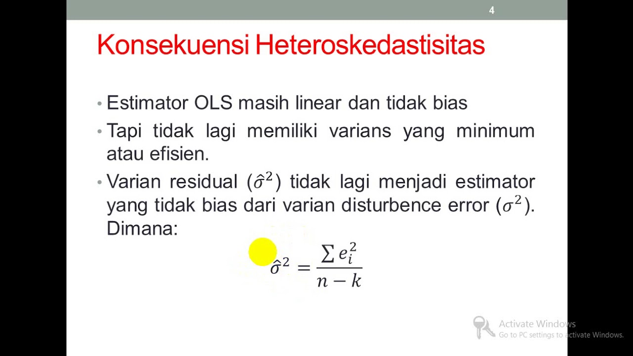 Heteroskedastisitas Part 1 - YouTube