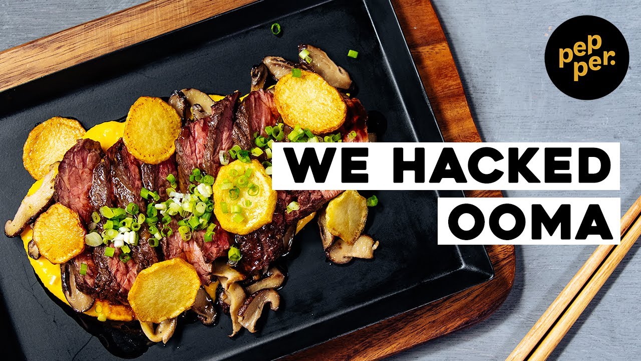 Ooma Hanger Steak Recipe: Steak with Potato Crisps & Vegetable Puree ...