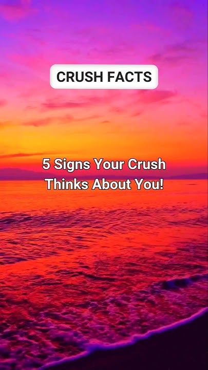 5 Signs Your Crush Thinks About You! Crush Facts #shorts #psychologyfacts - YouTube