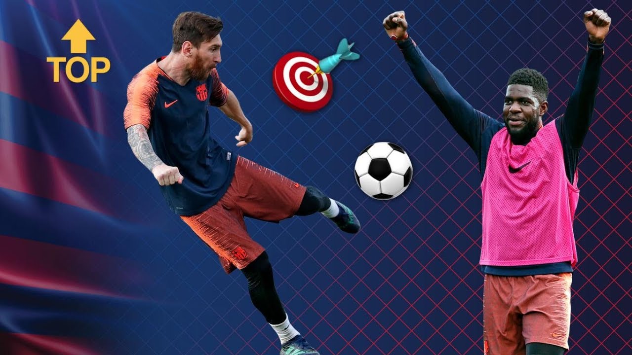 INSIDE TRAINING | Messi crosses and Umtiti heads it in - YouTube