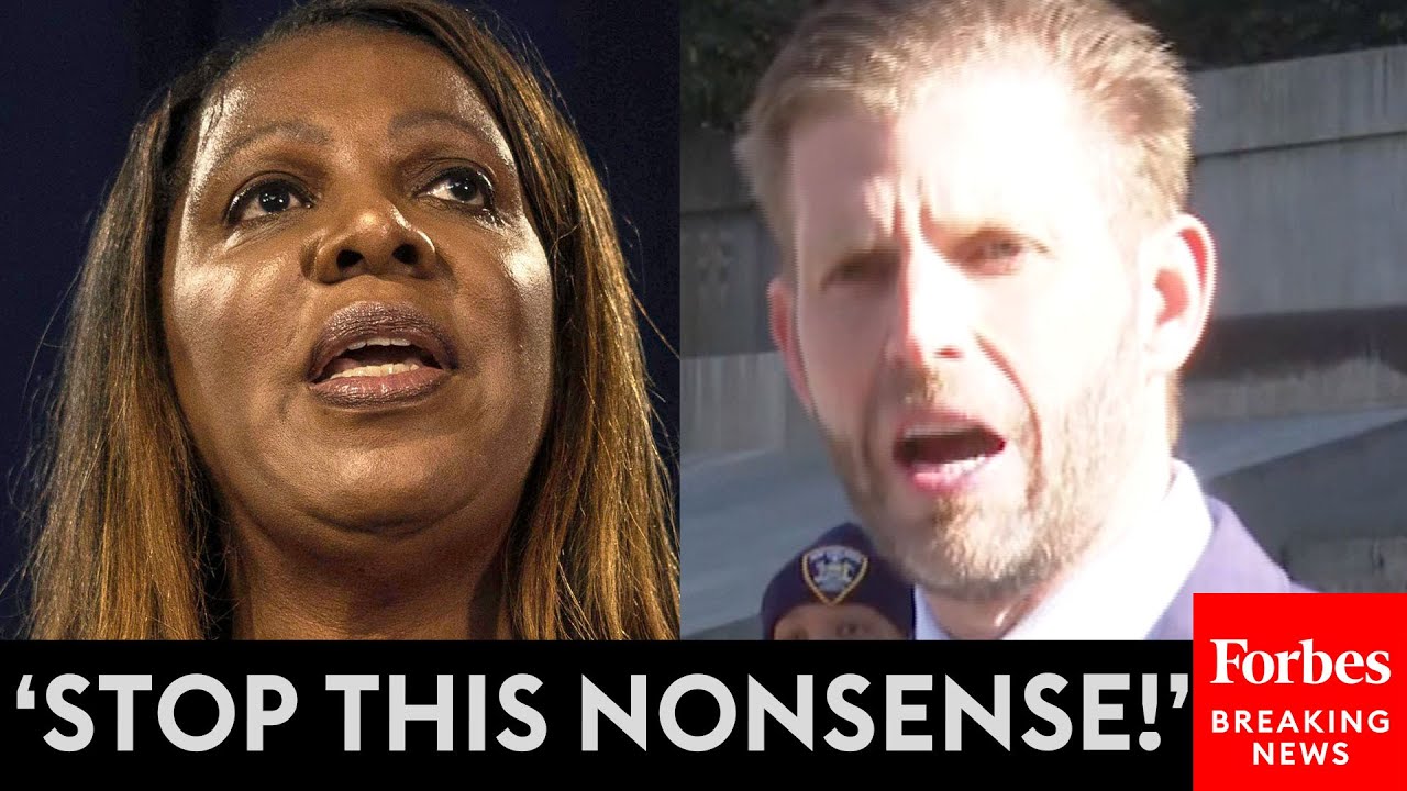 BREAKING NEWS: Eric Trump Excoriates New York Attorney General Letitia ...