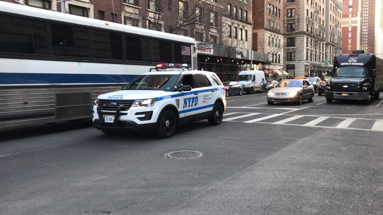 NYPD CRITICAL RESPONSE COMMAND TEAM PATROLLING ON AMSTERDAM AVENUE ON ...