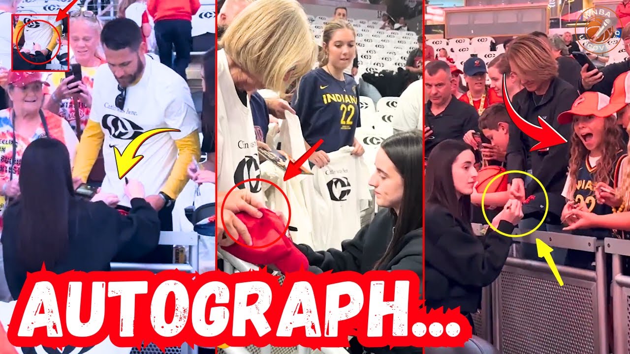Caitlin Clark Melts Hearts Signing Autographs Before Seattle Storm Game ...