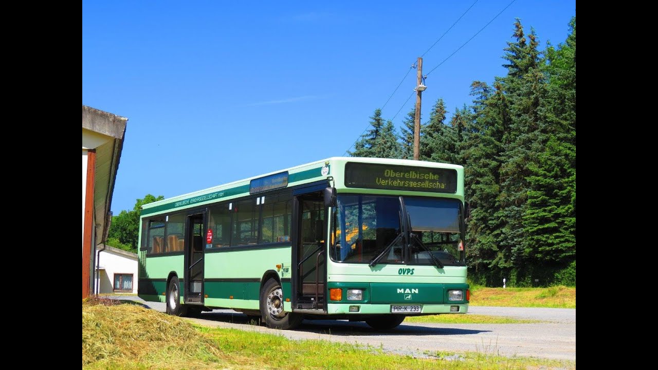 Mitfahrt im MAN EL 202 der OVPS Pirna - YouTube