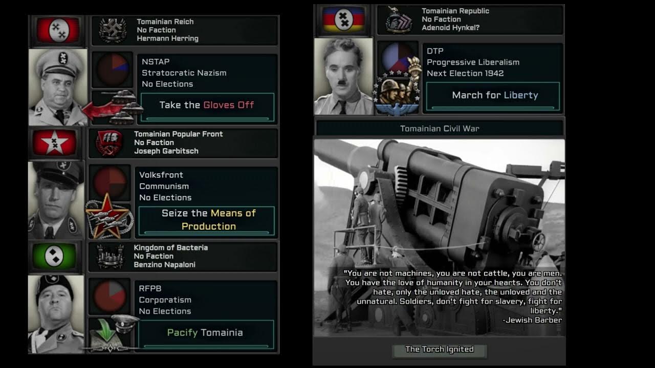 TNO Custom Superevent - Tomainian Civil War (The Great Dictator) - YouTube