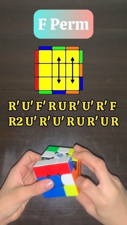 How to do ‘’F perm‘’ on 3 x 3 Rubiks cube #Shorts #Fadil’sCreativities - YouTube