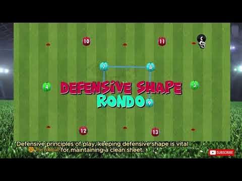 Defensive Shape Rondo | 4v4+3 ⚽ - YouTube