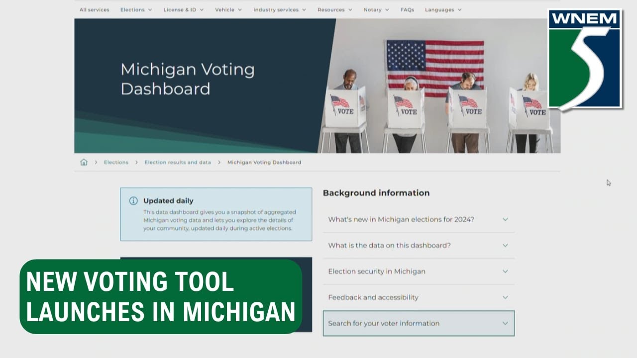 New voting information tool launches in Michigan - YouTube