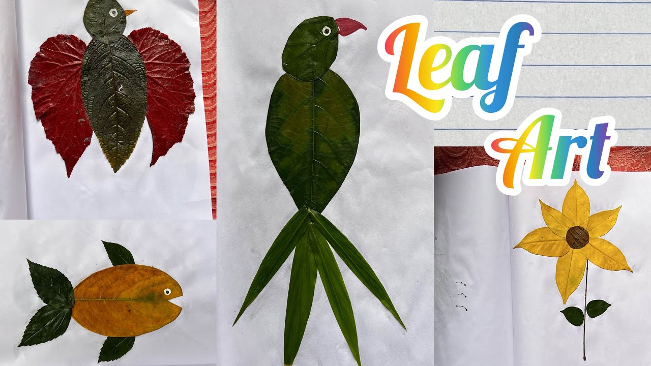 Leaf Art/Leaf Album/Craft Idea from Leaves/ഇല ആൽബം - YouTube