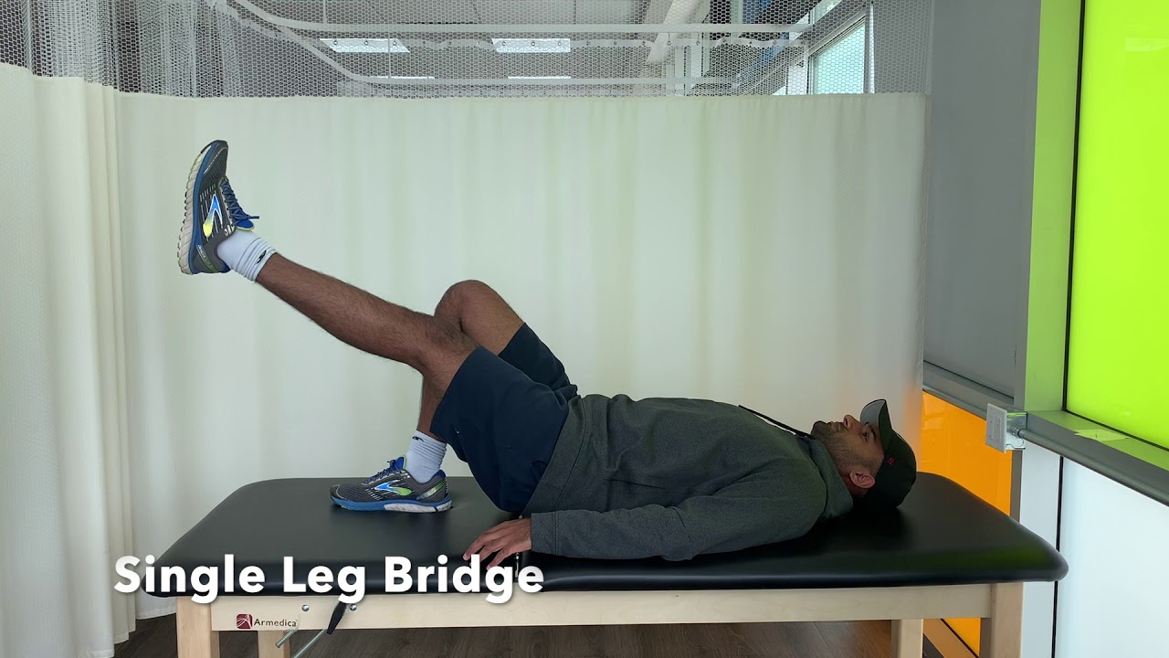 Single Leg Bridge - YouTube