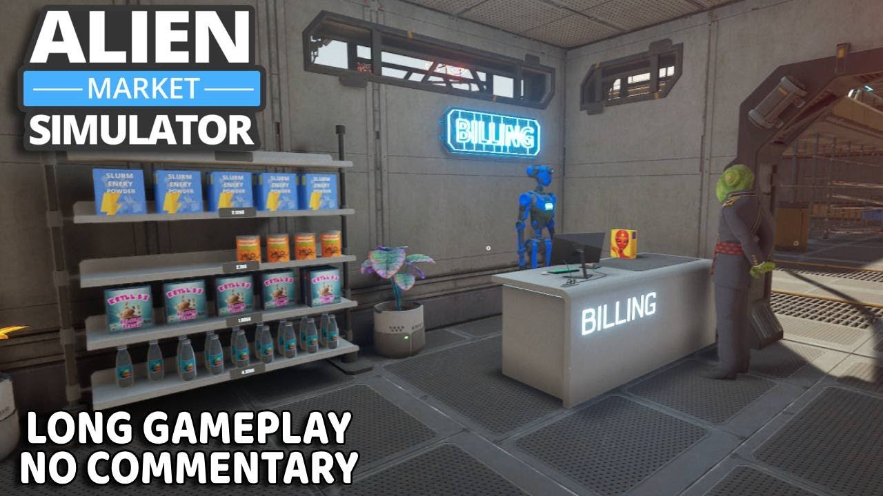 Alien Market Simulator | no commentary long gameplay - YouTube