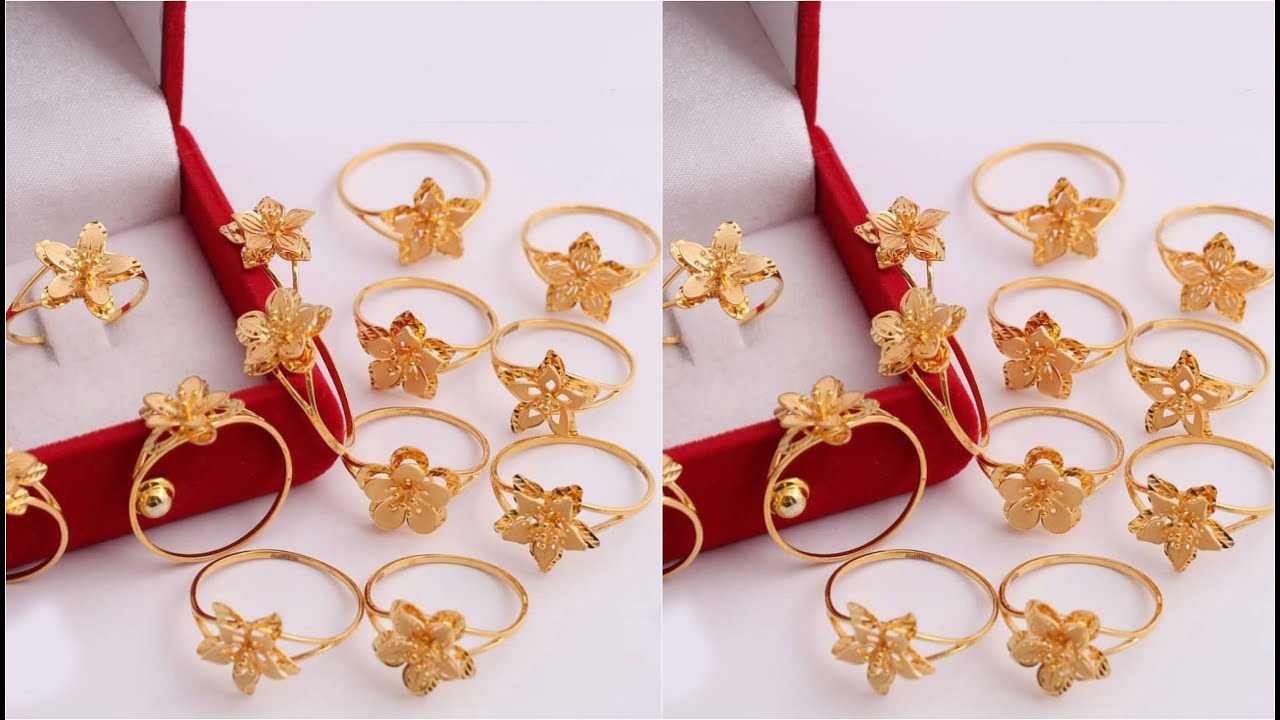 🌸🌸 Gold Ring For Bride | New Gold Ring | Sone Ki Ring 🌸🌸 Latest Anguthi ...
