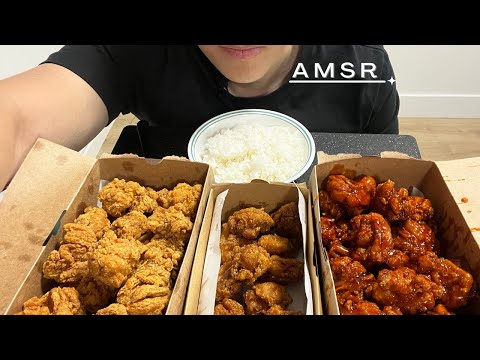 Crispy Korean Fried Chicken Mukbang ASMR