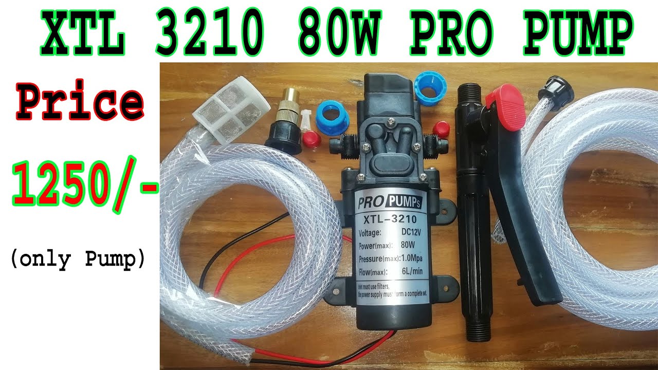 New mini high pressure water pump/PRO Pump 12V 80W 100Psi 6L/bike wash ...