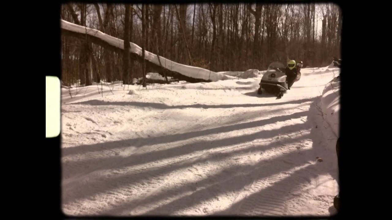 Vintage Snowmobiling At Its Finest - YouTube