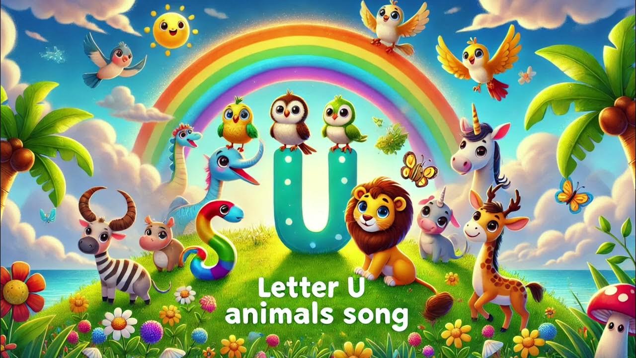 Learn Letter "U" With Animals Nursery Rhymes - YouTube