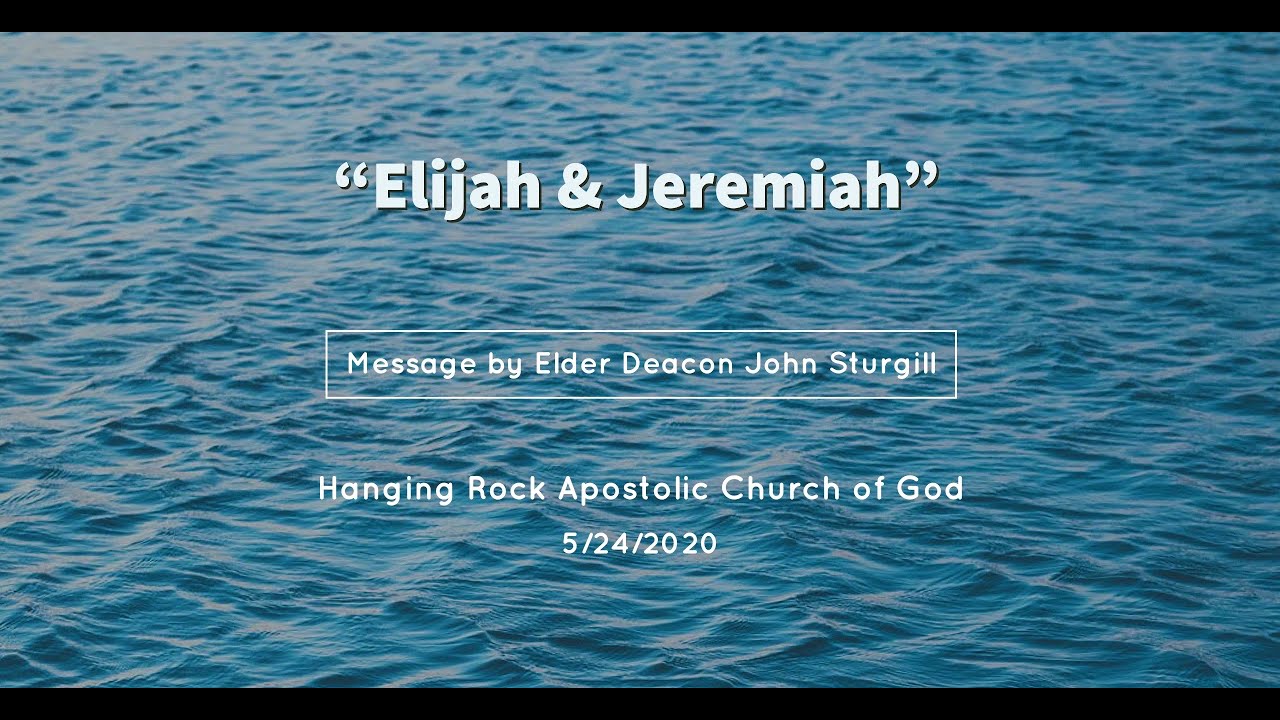 “Elijah & Jeremiah” - YouTube