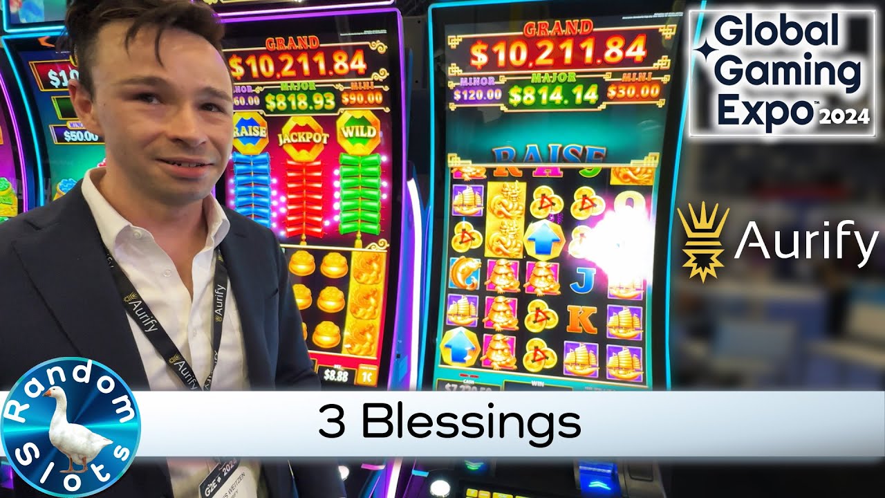 Aurify, 3 Blessings Slot Machine, #G2E2024 - YouTube