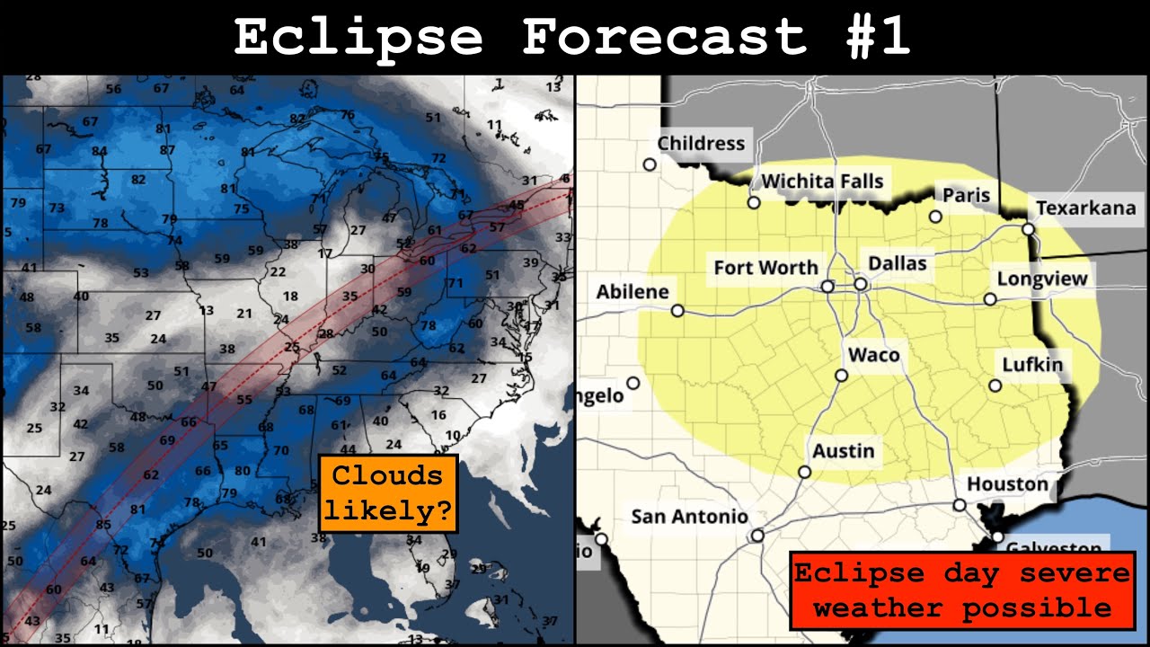 Eclipse Forecast #1 + Several Days of Severe Weather Ahead - YouTube