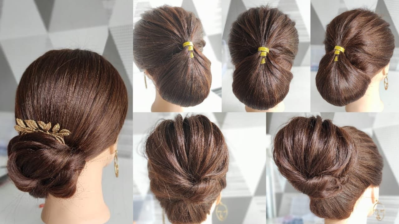 Tutorial 3 gaya Sanggul Modern untuk Pemula - YouTube
