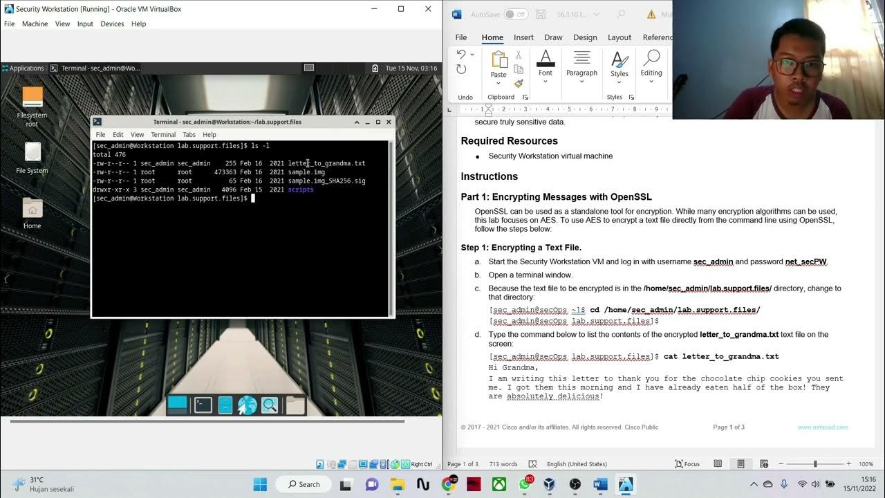M Ridzky F Encrypting And Decrypting Data Using Openssl Youtube 9171