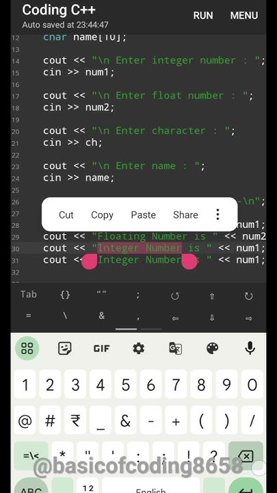 3 User Input In C ॥ How To Print Different Datatype Values In Cbasicofcodingcodingcpp