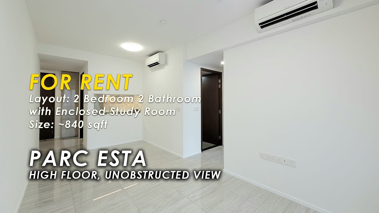 For Rent! Parc Esta 东景苑 | Layout: 2 Bed 2 Bath with Enclosed Study Room ...