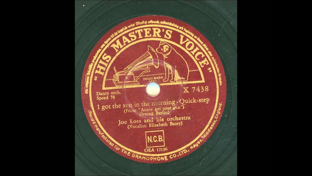 JOE LOSS AND HIS ORCHESTRA VOCALIST ELIZABETH BATEY - I GOT THE SUN IN ...