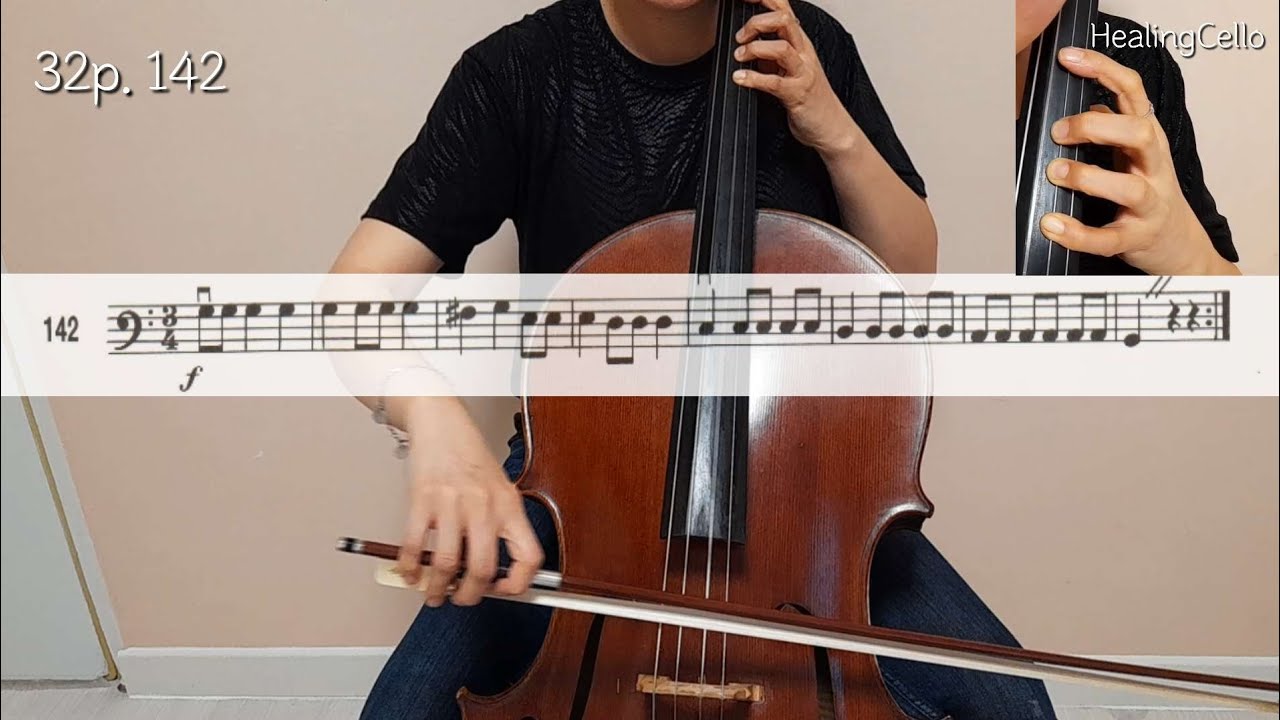[첼로홈트] 스트링빌더1 No.142 | 첼로배우기 | 첼로기초 | 첼로독학 | 성인첼로 | 첼로자세 | string builder cello | cello lesson ...