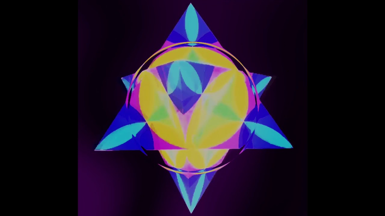 432 hz polytonal cloud & SPINNING MERKABA - YouTube