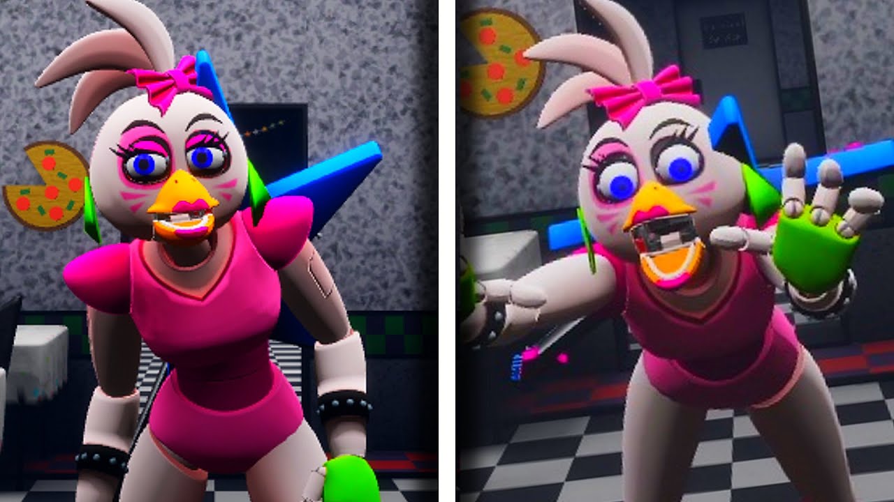 I Became Glamrock Chica In Roblox Archived Nights Youtube